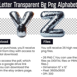 Disco Ball Png Clipart Disco Letters Font Alphabet Png Doodle Letters ...