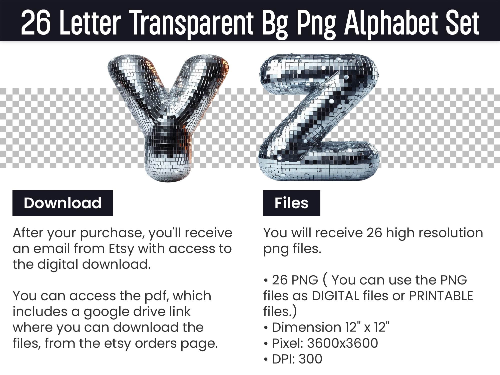 Disco Ball Png Clipart Disco Letters Font Alphabet Png Doodle Letters ...