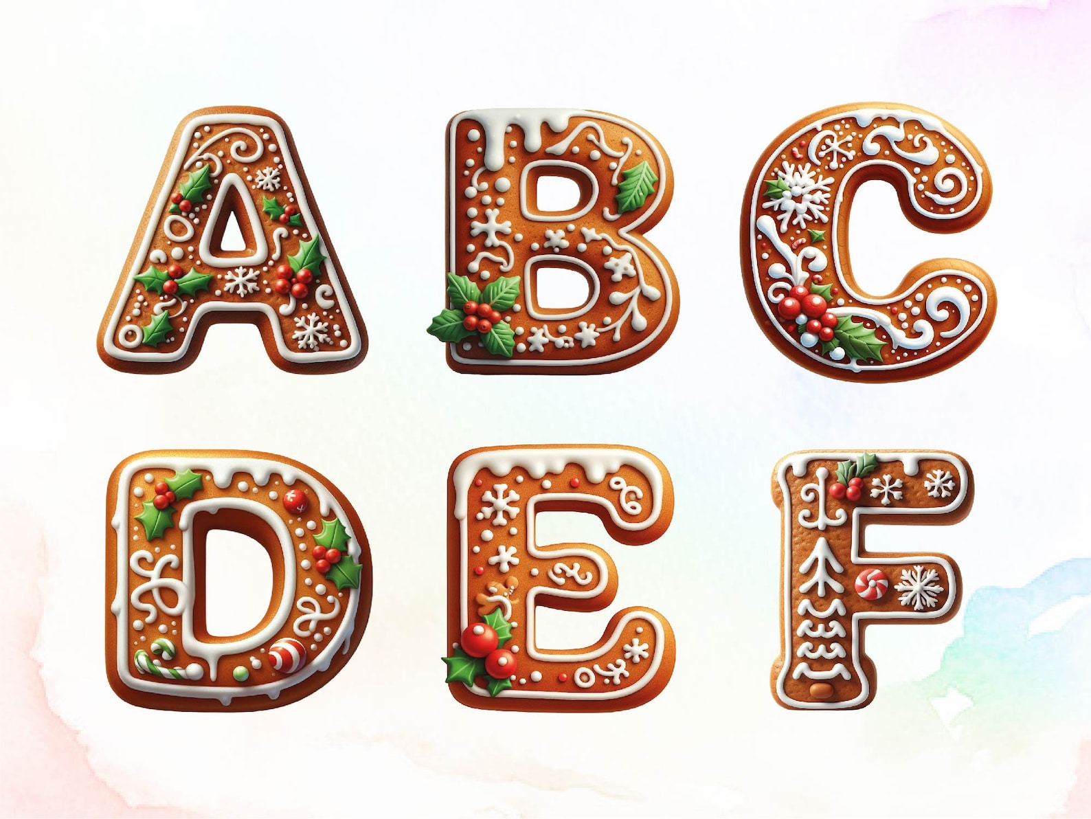 Customized Gingerbread Png Gingerbread Clipart Alphabet Gingerbread ...