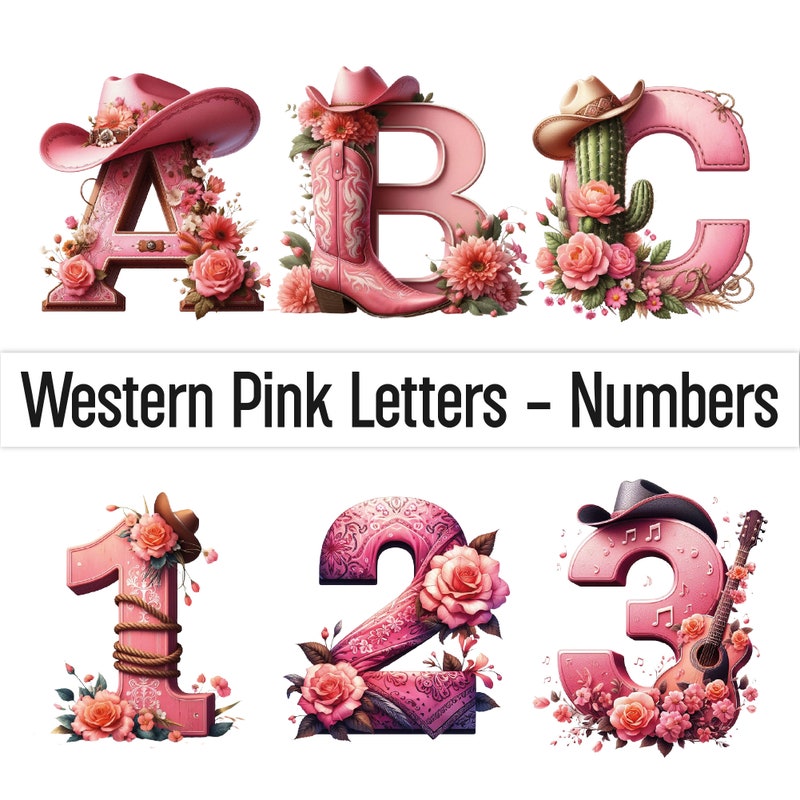 Letras vaqueras svg - Etsy México