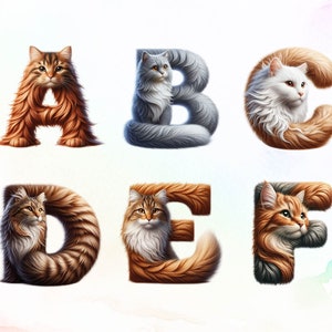 Cat Png Clipart Cat Letters Cat Font Alphabet Png Doodle Letters Png ...