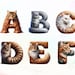 Gato Png Clipart Letras de gato Gato Fonte Alfabeto Png Doodle Letras ...