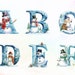 Snowman Clipart Snowman Png Alphabet Clipart Snowman Printable Winter ...