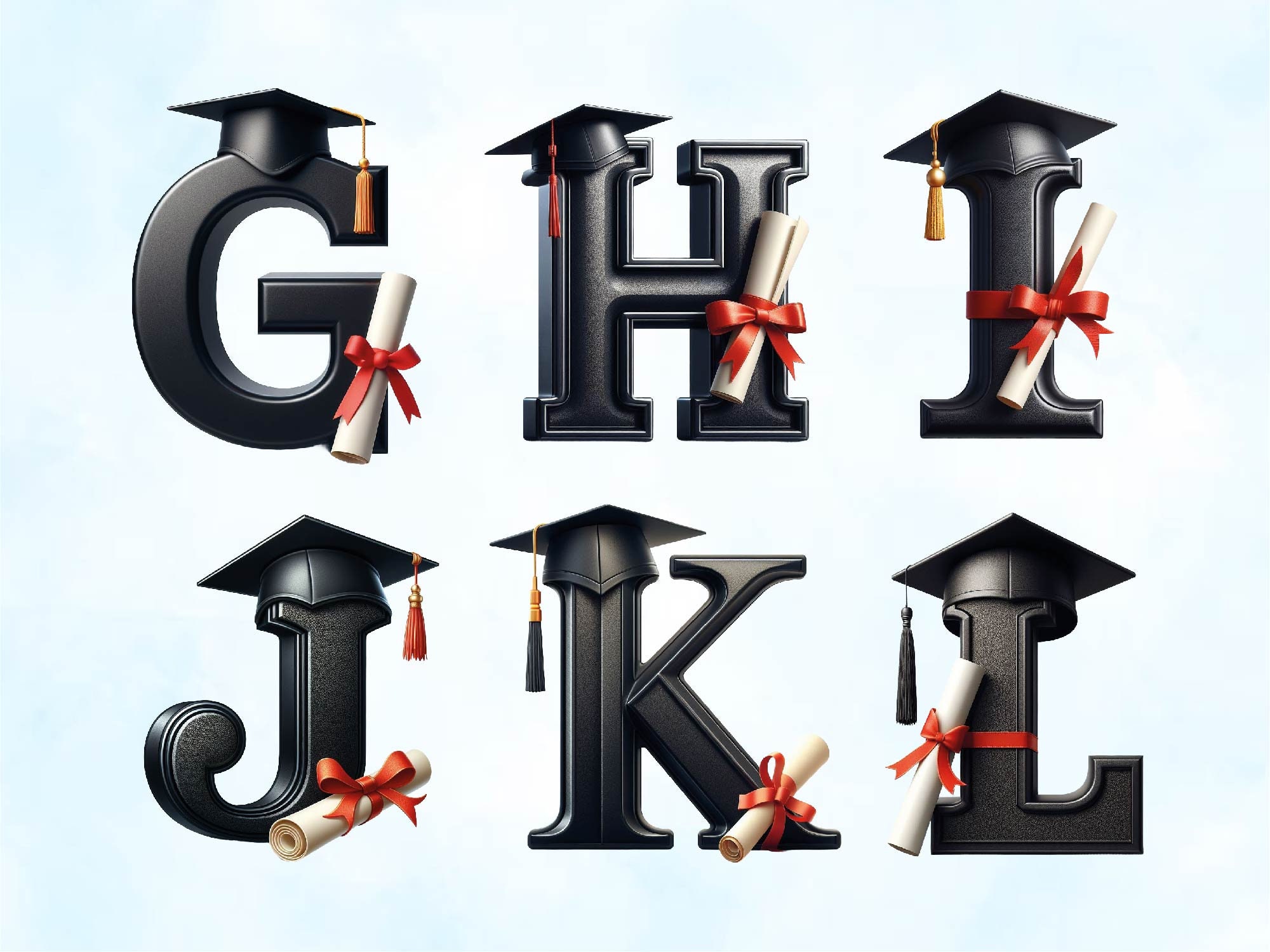 Graduation Letters Grad Font Graduation Alphabet Png Graduation Clipart ...