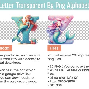 Glitter Mermaid Png Mermaid Clipart Alphabet Png Font Doodle Letters ...