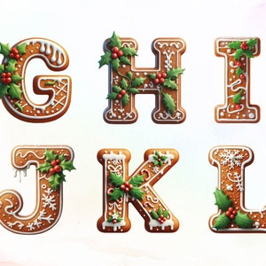 Customized Gingerbread Png Gingerbread Clipart Alphabet Gingerbread ...