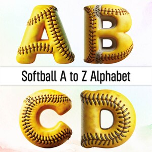 Softball Png Clipart Softball Letters Softball Font Alphabet Png Doodle ...
