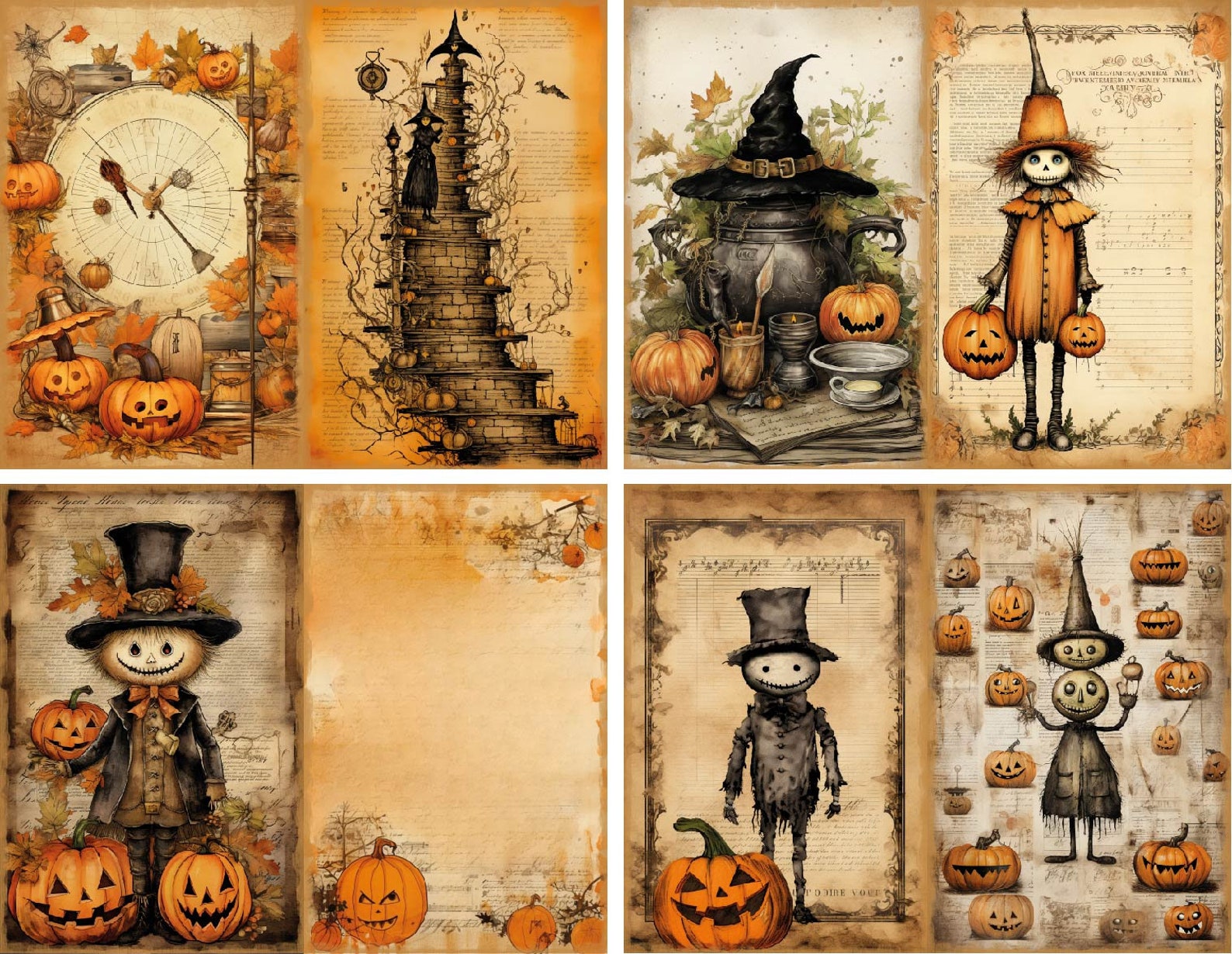 Witch Junk Journal Printable Halloween Junk Journal Magic Journal Witch ...