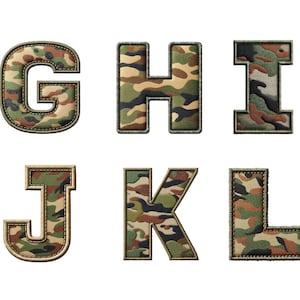 Camouflage PNG Camo Clipart Military PNG Patriotic American Alphabet ...