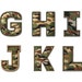 Camouflage PNG Camo Clipart Military PNG Patriotic American Alphabet ...