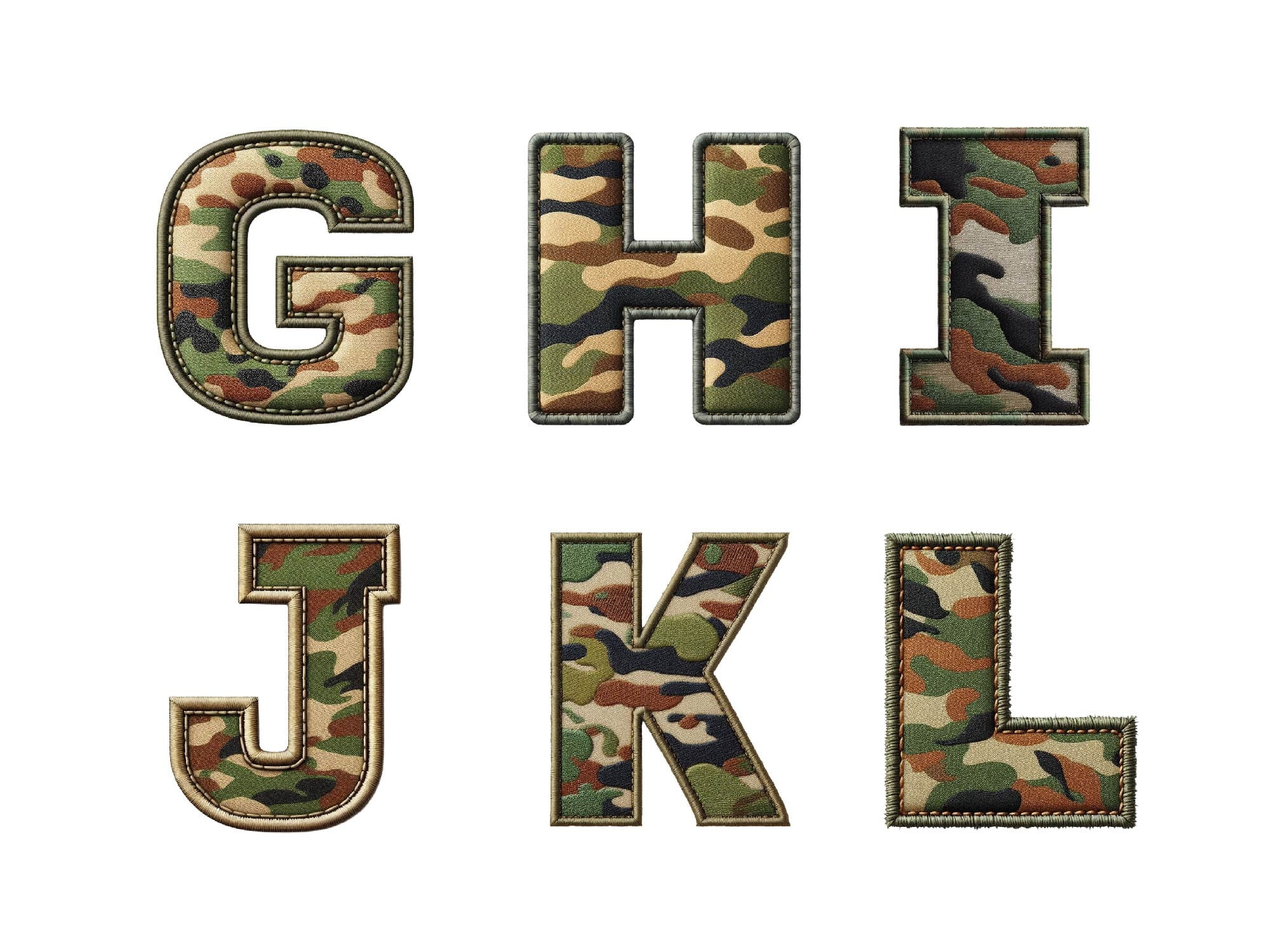 Camouflage PNG Camo Clipart Military PNG Patriotic American Alphabet ...