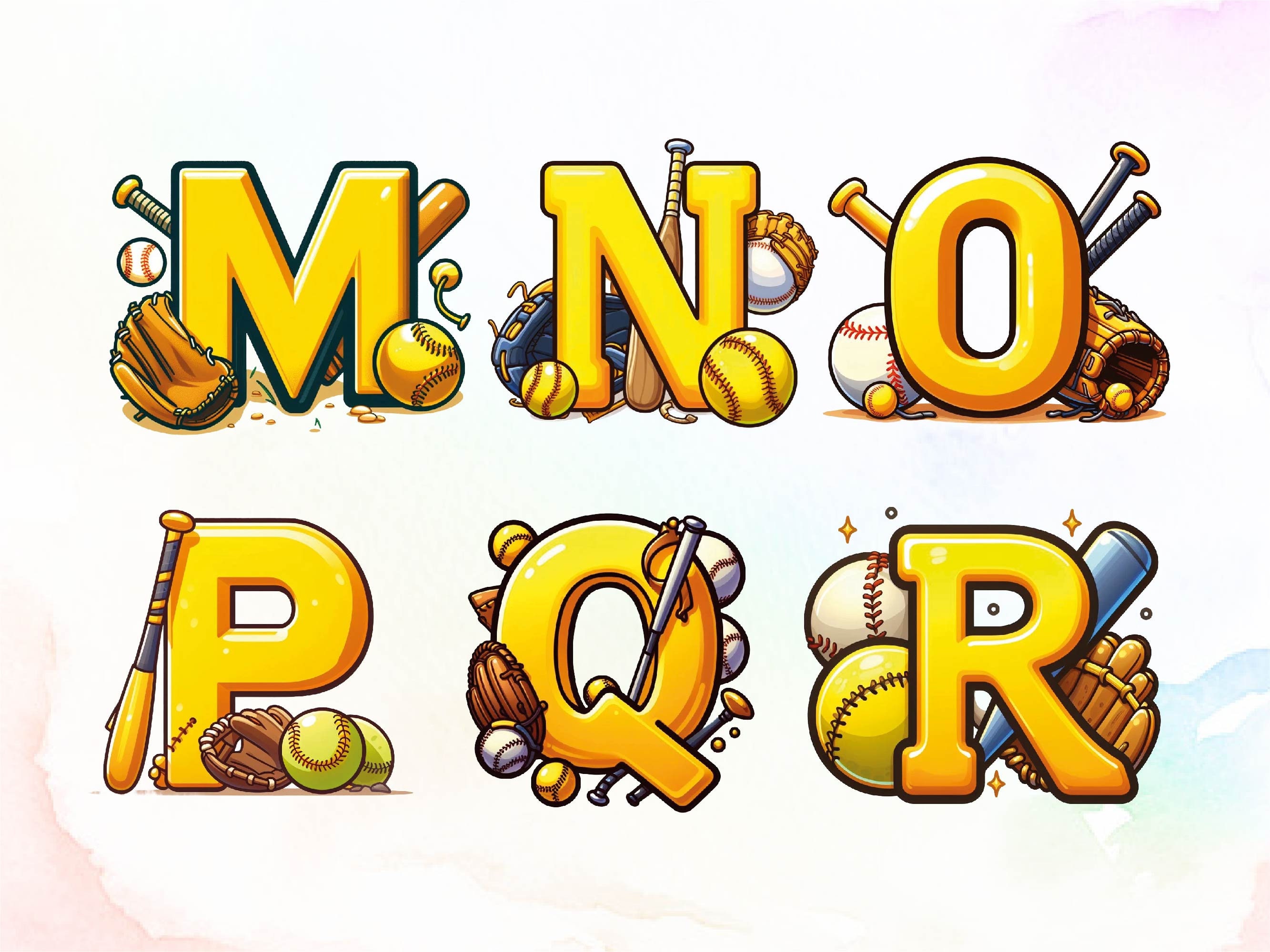 Softball Png Softball Clipart Alphabet Clipart Sport Font Doodle ...
