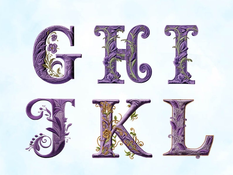 Embroidery Clipart Embroidery Font Embroidery Designs Art Letters ...