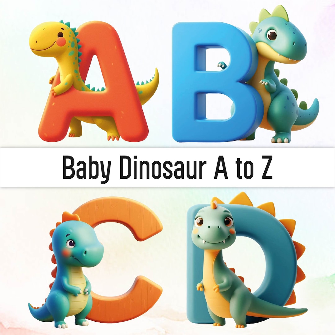 Dinosaurio Png Clipart Dinosaurio Fuente Letras Baby Shower Alfabeto ...