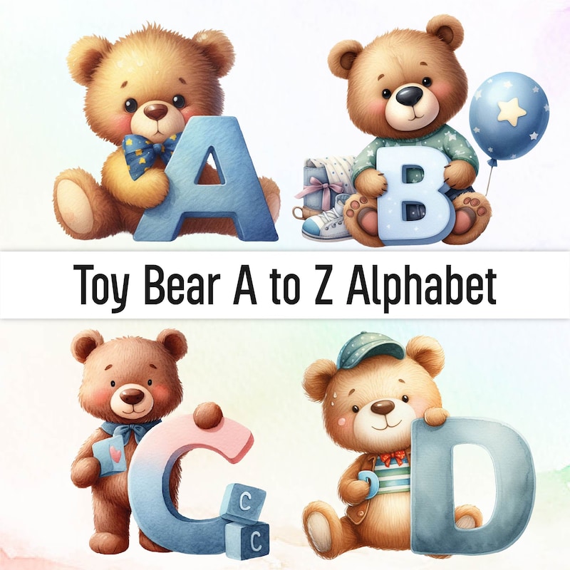 Bear Alphabet - Etsy