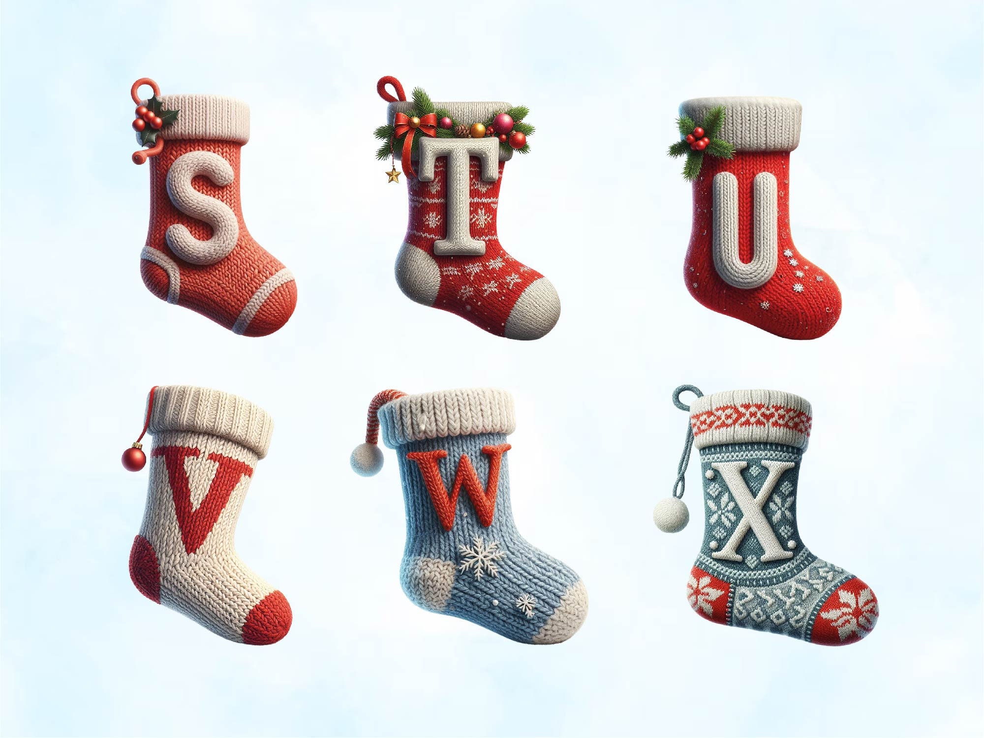 Custom Christmas Stocking Clipart Christmas Name Png Christmas Font ...