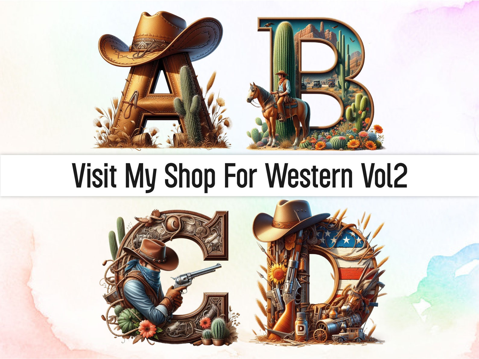 Western Font Letters Western Png Cowgirl Letters Png Alphabet Clipart ...