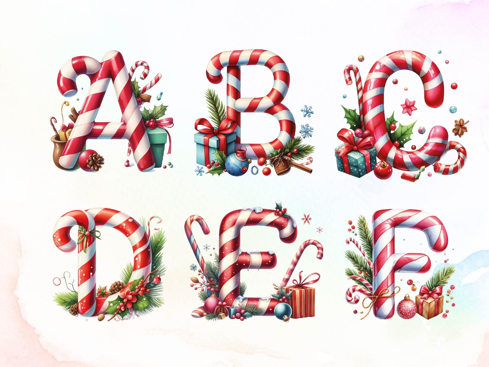 Candy Cane Clipart Candy Land Png Alphabet Clipart Christmas Candy ...