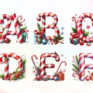 Candy Cane Clipart Candy Land Png Alphabet Clipart Christmas Candy ...