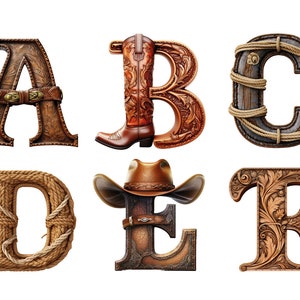 Western Clipart Png Western Font Alphabet Png Western Letters Png ...