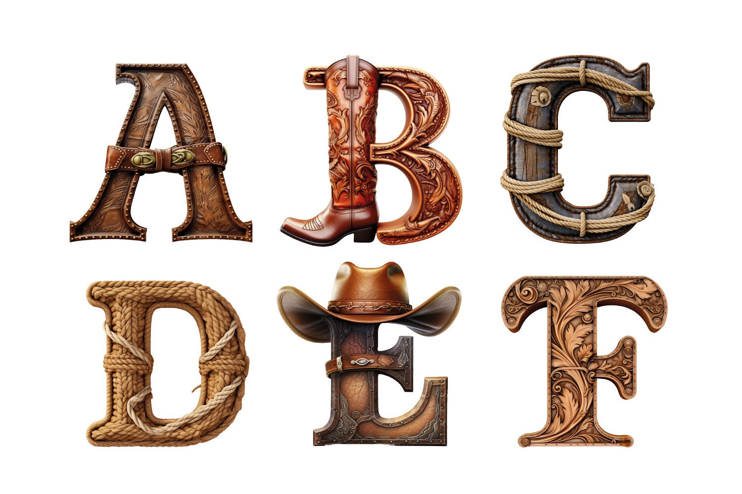 Clipart western Png polices de caractères alphabet Png lettres western ...