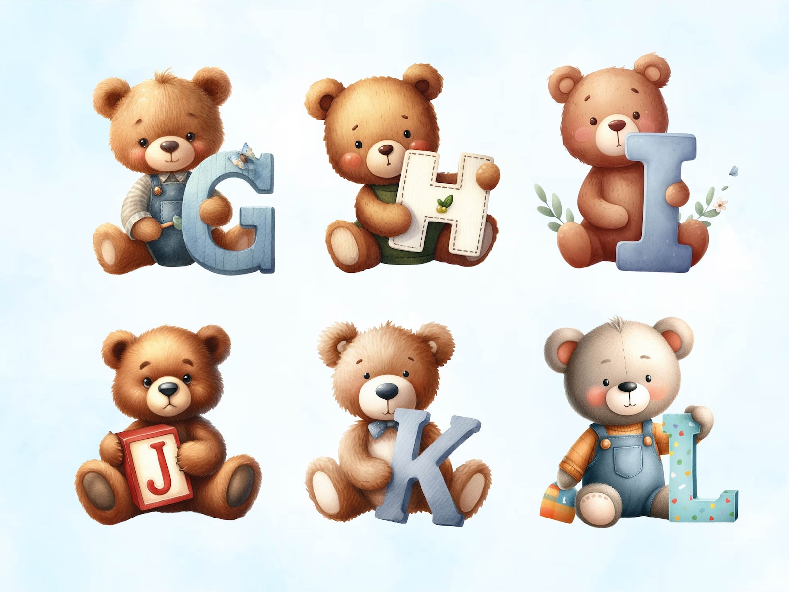 Toy Bear Clipart Alphabet Png Bear Baby Shower Decorations Doodle ...