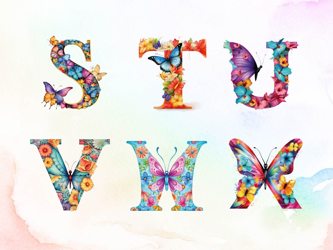 Butterfly Png Butterfly Clipart Alphabet Png Alphabet Clipart Butterfly ...