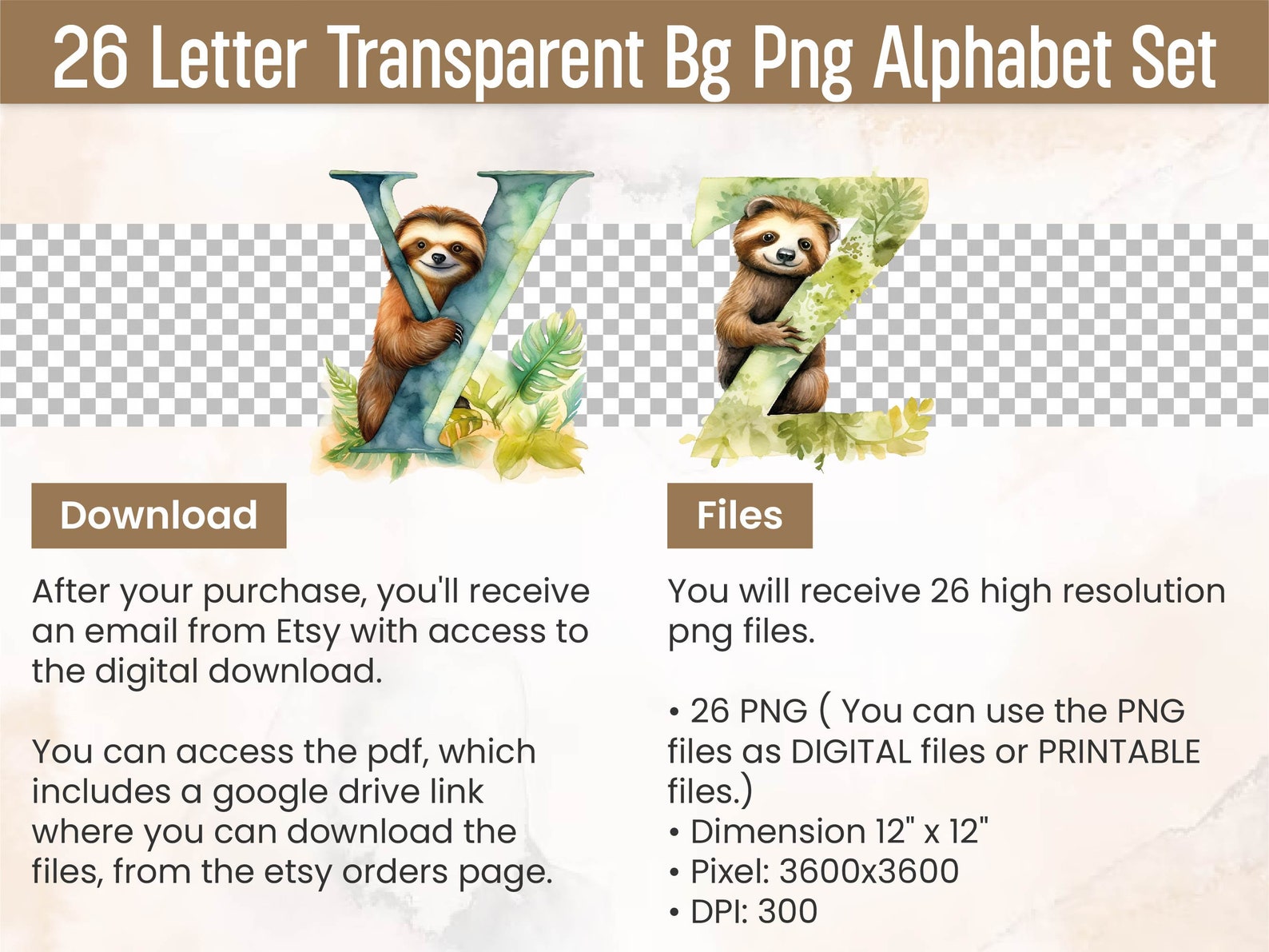 Sloth Png Sloth Clipart Sloth Alphabet Png Doodle Letters Animal ...