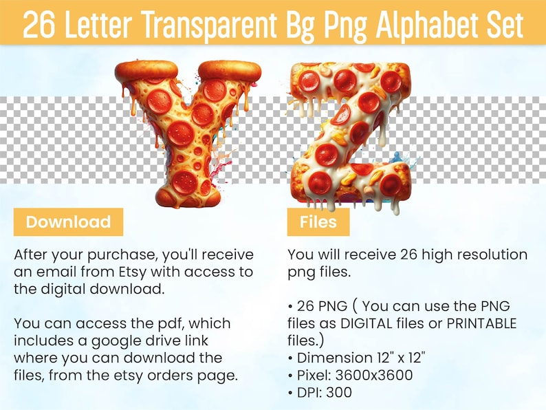 Pizza Letters Pizza Font Alphabet Png Pizza Clipart Png Doodle Letters ...