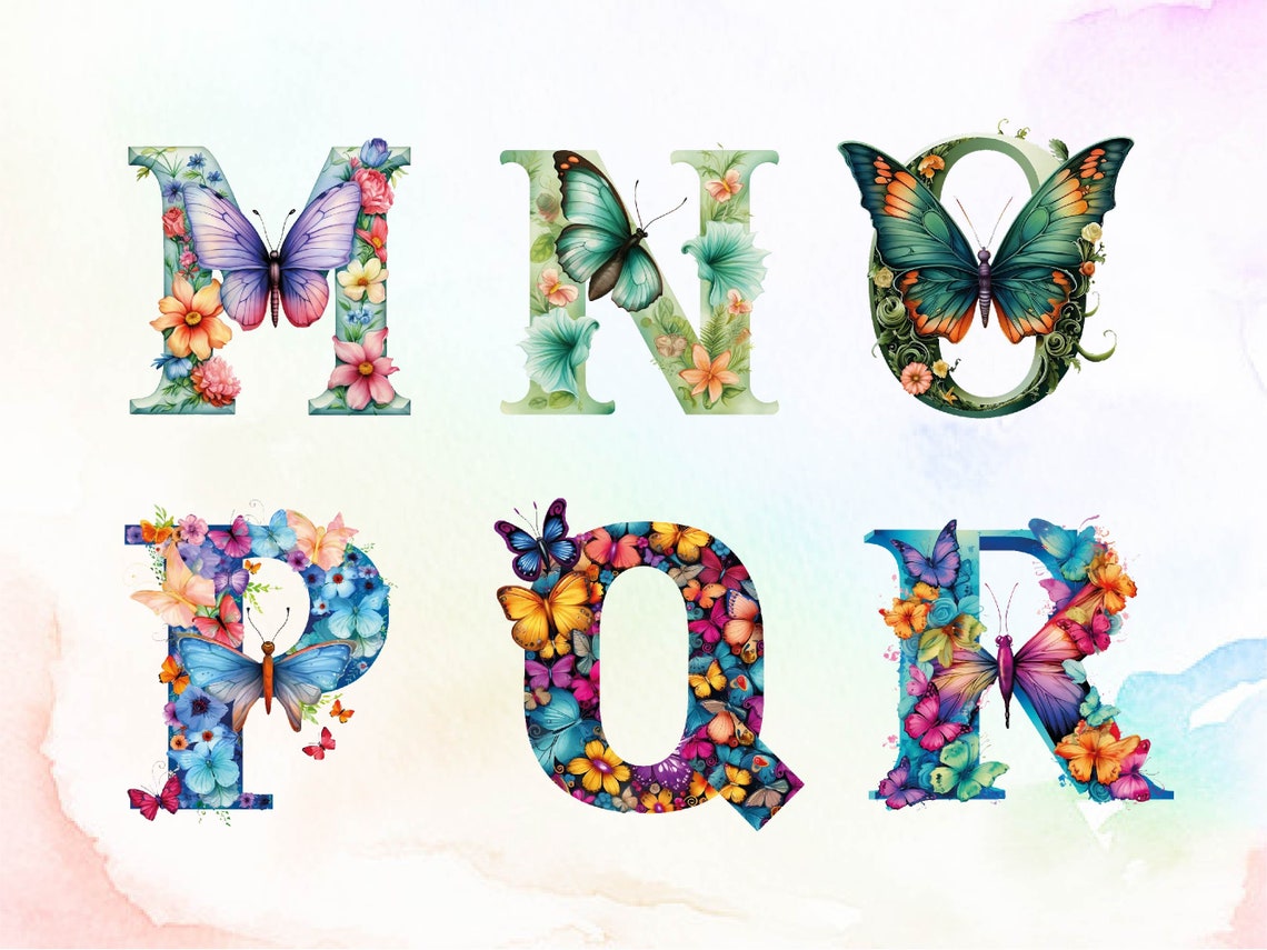 Butterfly Png Butterfly Clipart Alphabet Png Alphabet Clipart Butterfly ...