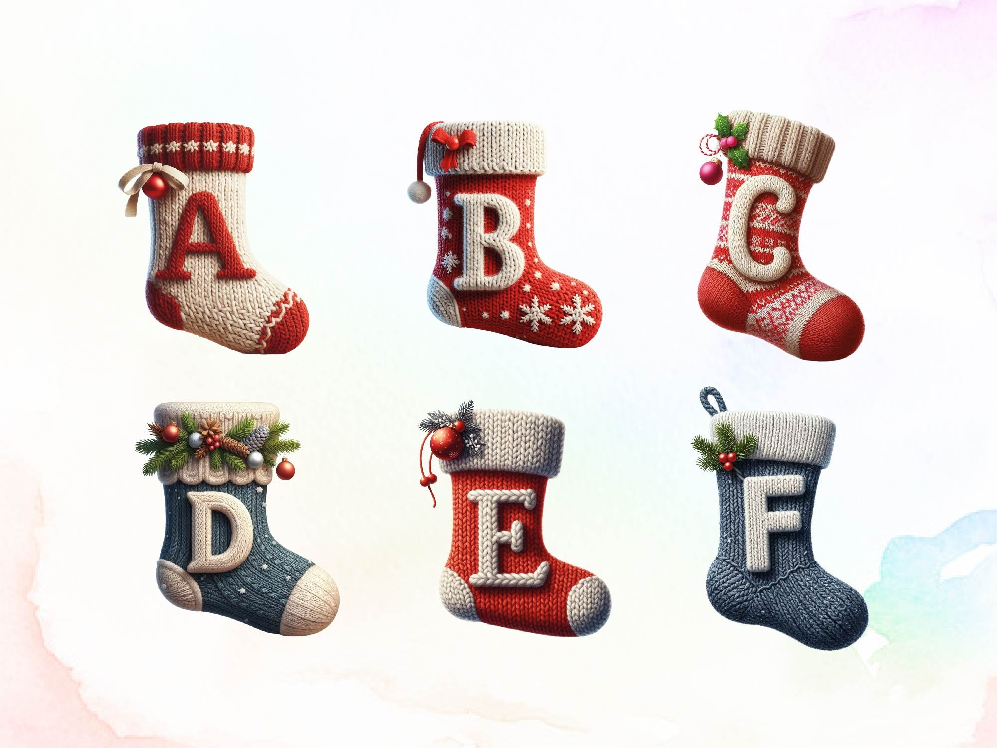 Custom Christmas Stocking Clipart Christmas Name Png Christmas Font ...