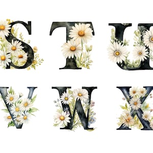 Daisy Png Clipart Daisy Font Daisy Letters Alphabet Png Doodle Letters ...