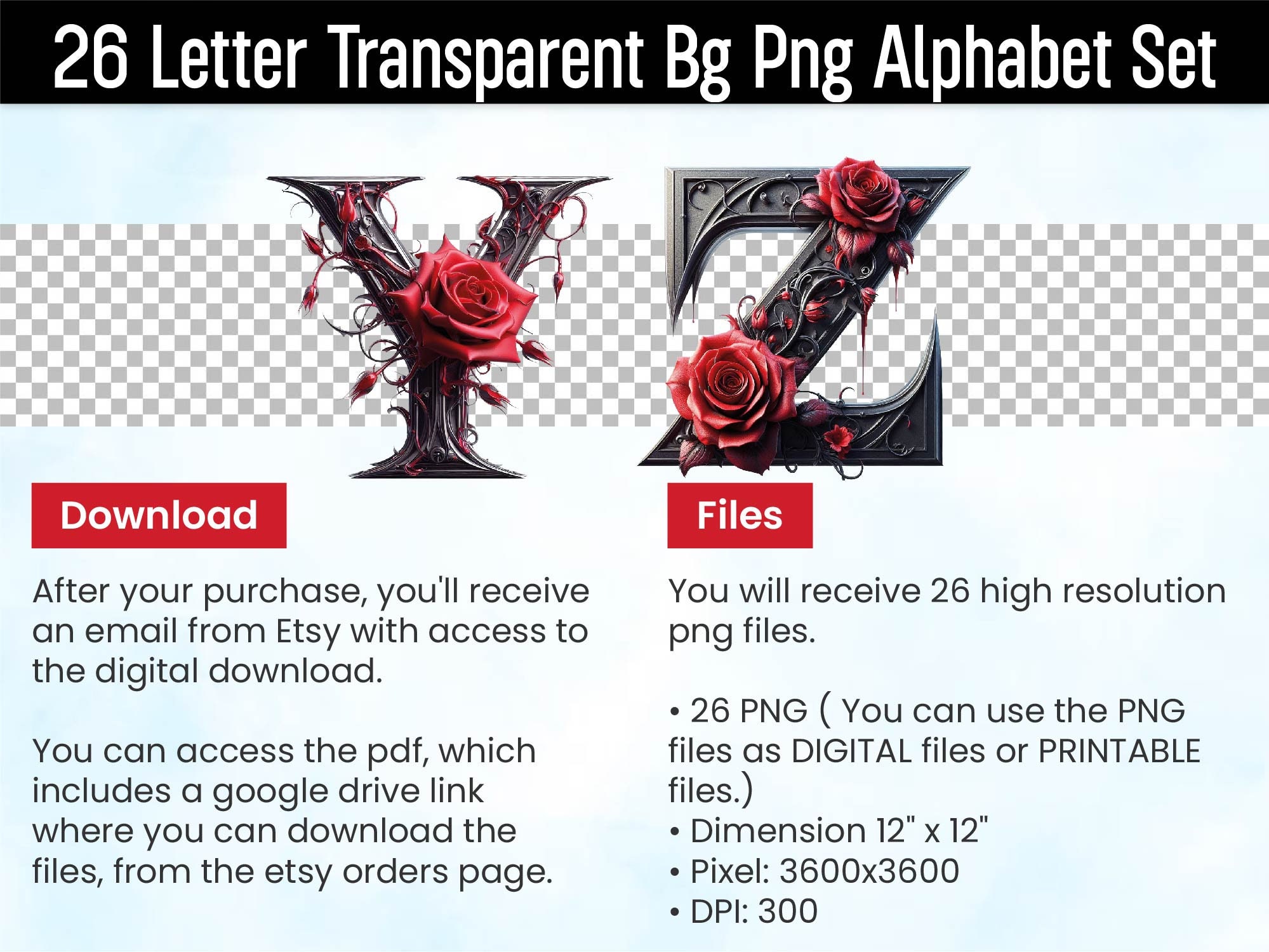 Red Rose Png Rose Clipart Rose Letters Alphabet Png Doodle Letters ...