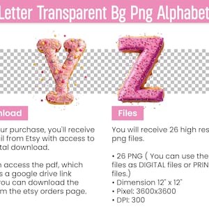 Donut Png Clipart Donut Alphabet Png Donut Letters Png Doodle Letters ...