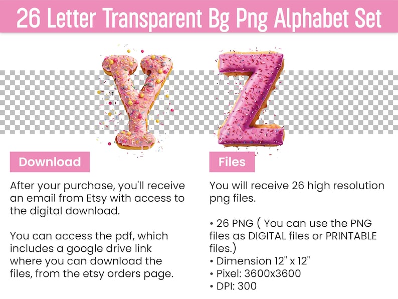 Donut Png Clipart Donut Alphabet Png Donut Letters Png Doodle Letters ...