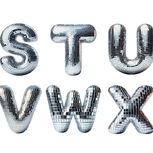 Disco Ball Png Clipart Disco Letters Font Alphabet Png Doodle Letters ...