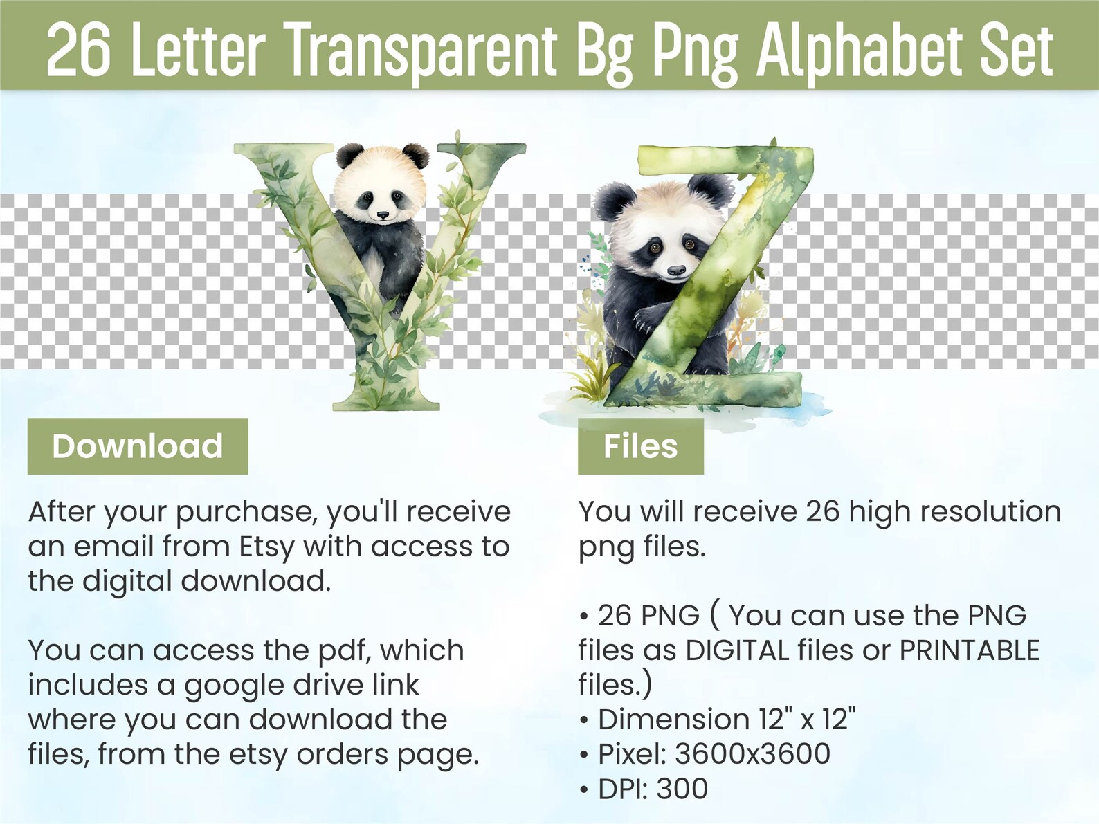 Panda Png Panda Clipart Alphabet Png Doodle Letters Animal Alphabet ...