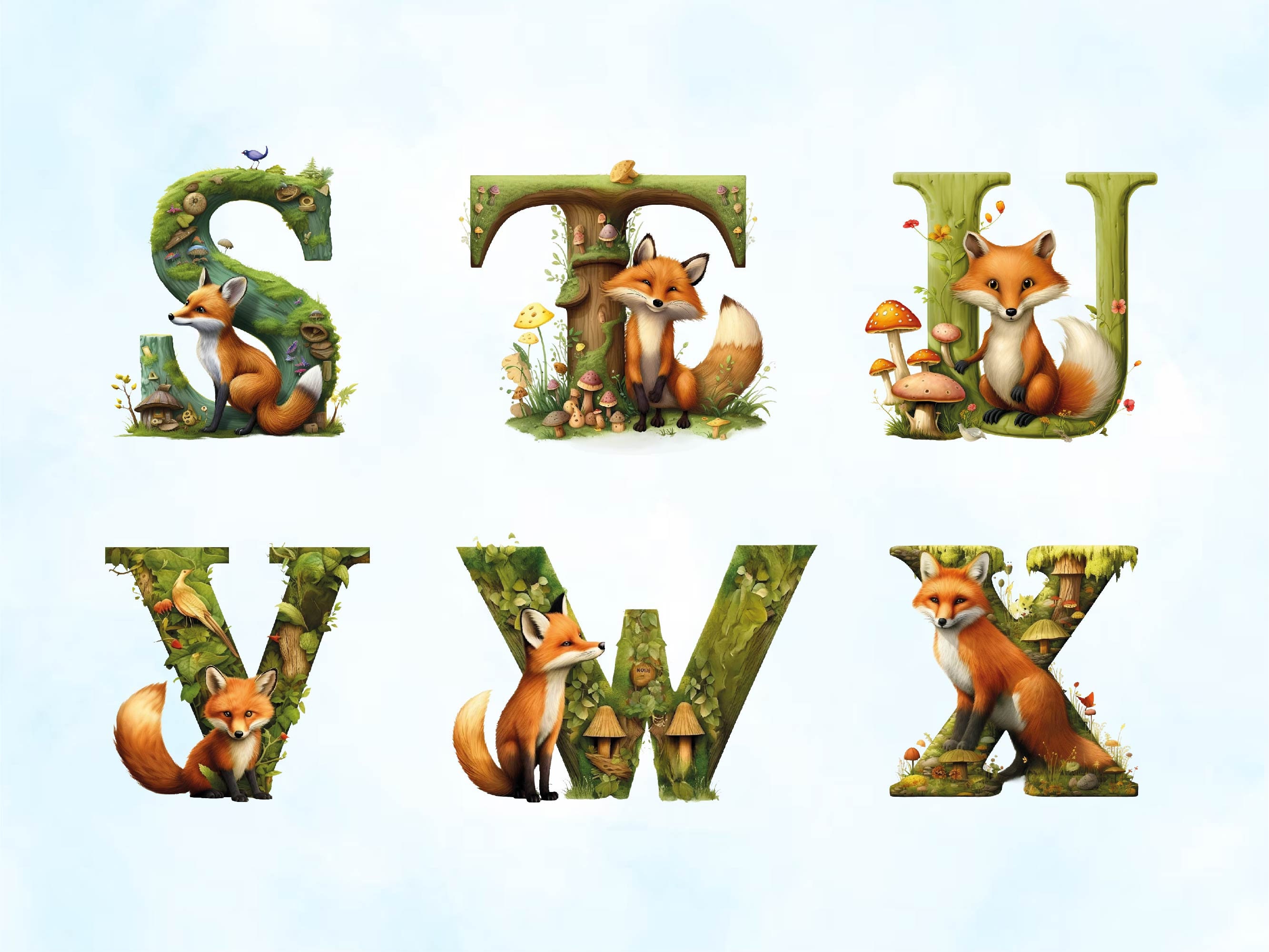 Fox Png Clipart Fox Font Alphabet Png Doodle Letters Fox Alphabet ...