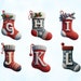 Custom Christmas Stocking Clipart Christmas Name Png Christmas Font ...
