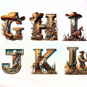 Western Clipart Png Western Font Western Letters Country Clipart Cowboy ...