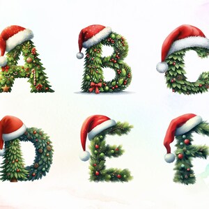 Christmas Name Png Santa Letters Christmas Font Watercolor Christmas ...