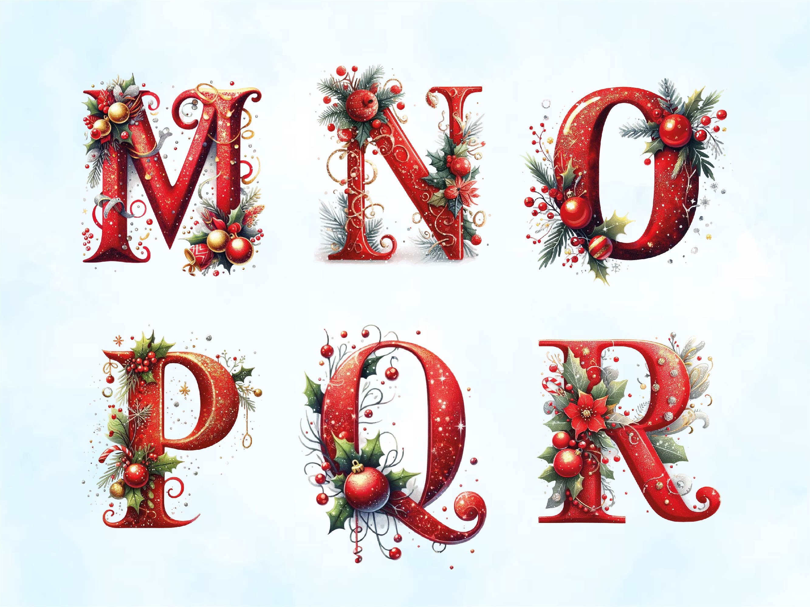 Glitter Christmas Font Clipart Christmas Ornament Png Christmas Name ...