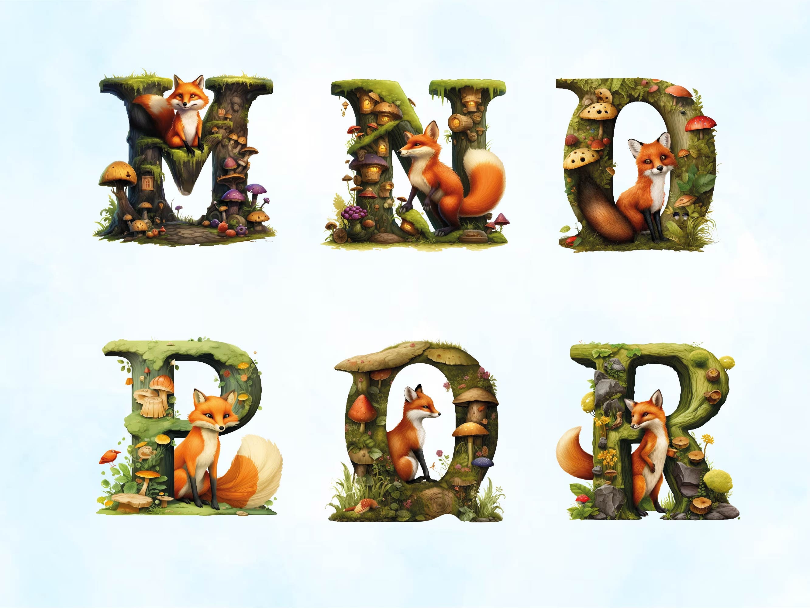 Fox Png Clipart Fox Font Alphabet Png Doodle Letters Fox Alphabet ...