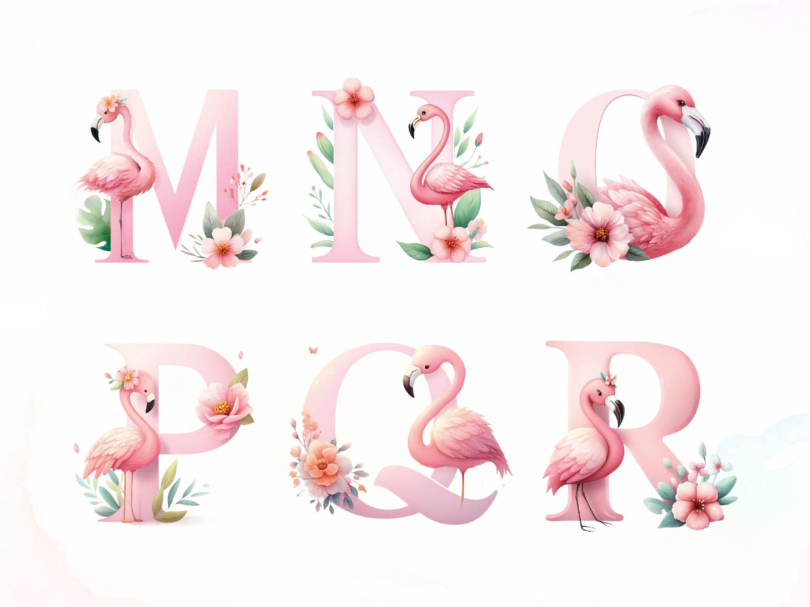 Flamingo Png Clipart Flamingo Font Alphabet Letters Flamingo Print ...