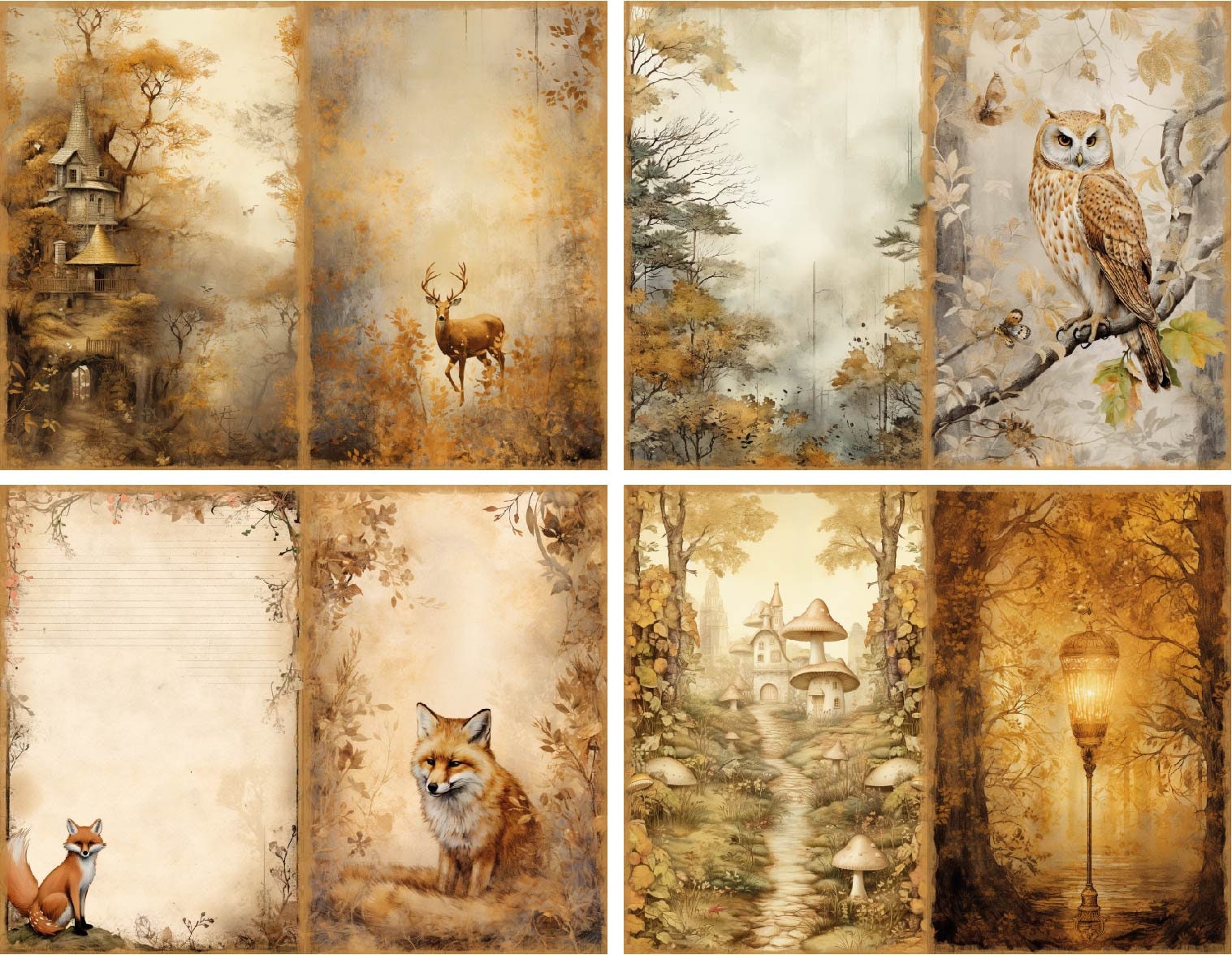 Forest Junk Journal Printable Fairy Junk Journal Page Magic Junk ...