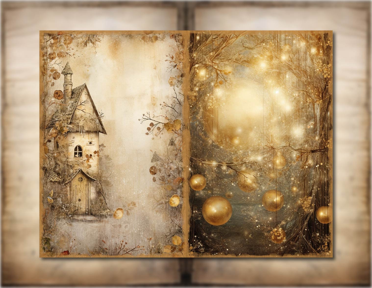 Forest Junk Journal Printable Fairy Junk Journal Page Magic Junk ...