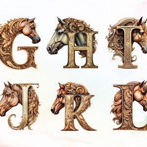 Horse Png Clipart Horse Letters Horse Alphabet Png Doodle Letters Font ...