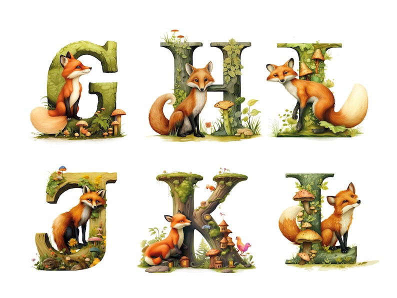 Fox Png Clipart Fox Font Alphabet Png Doodle Letters Fox Alphabet ...