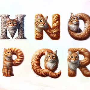 Cat Png Clipart Cat Letters Cat Font Alphabet Png Doodle Letters Png ...
