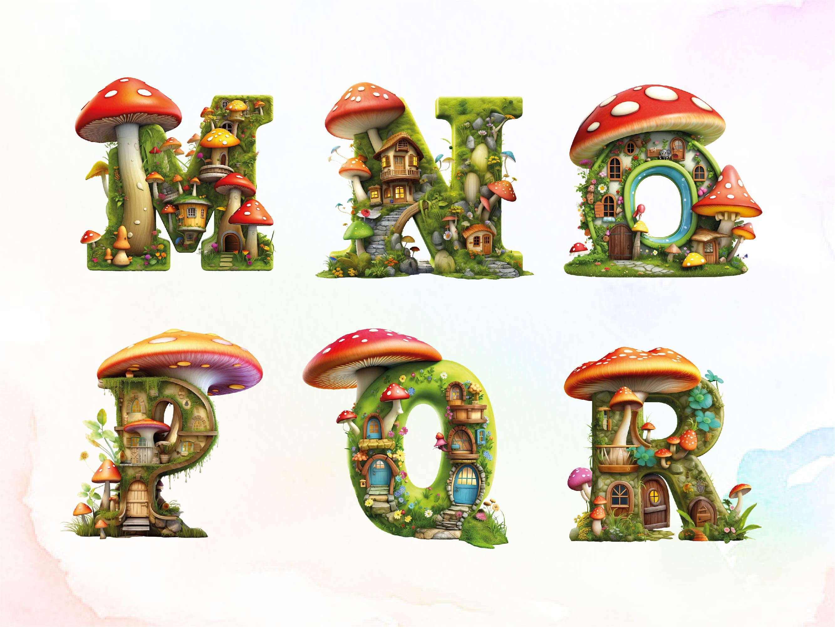 Mushroom Png Mushroom Clipart Magic Mushroom Alphabet Png Decorative ...